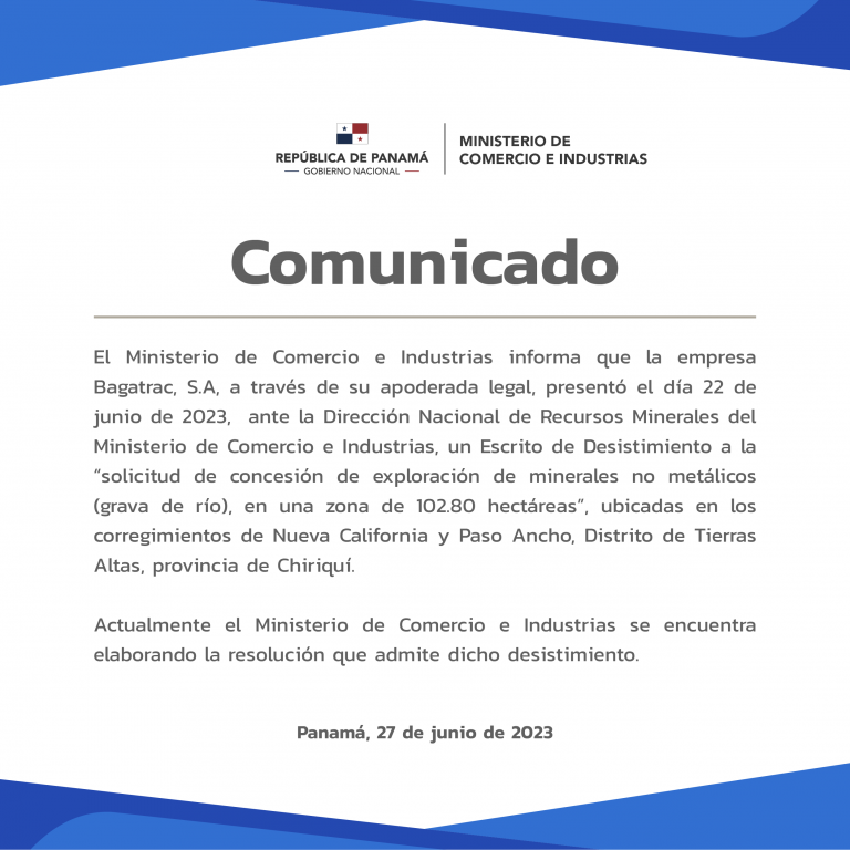 COMUNICADO – MICI