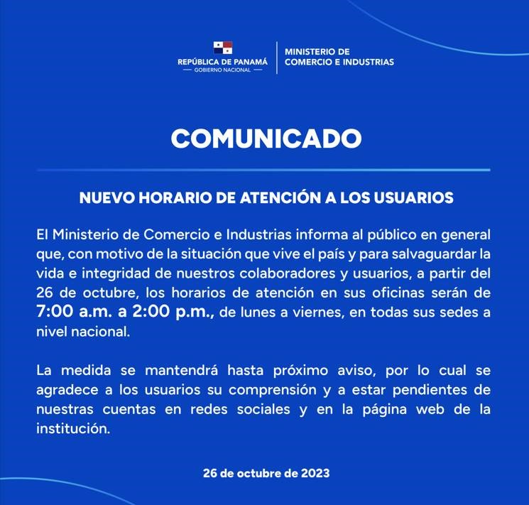 Comunicados de la DGZF – MICI